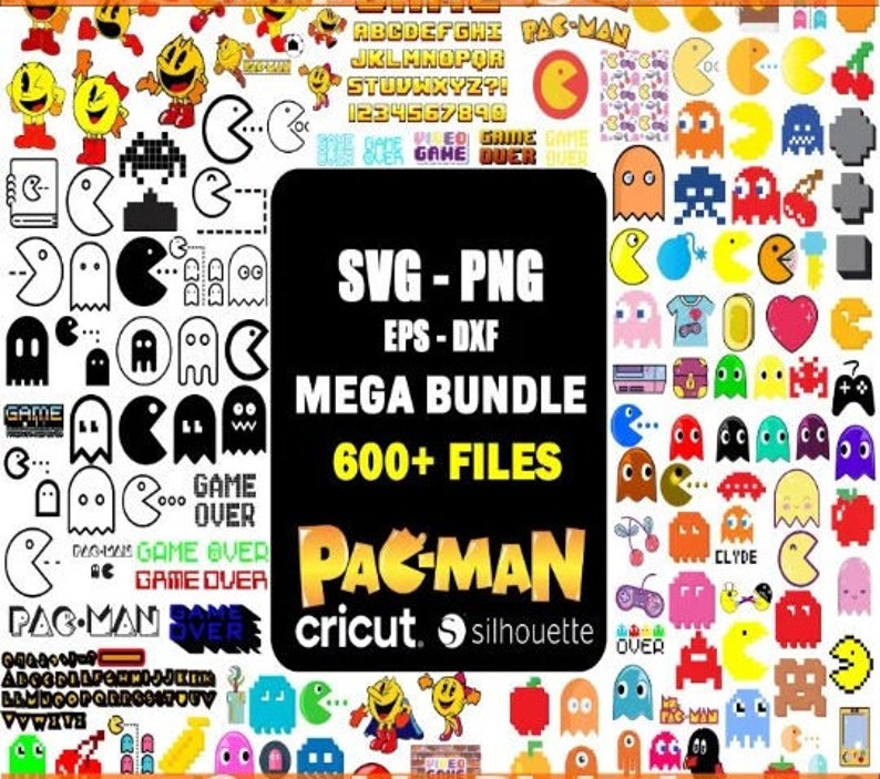 Bundle Layered Svg, Clipart, Svg for Cricut, Retro Game Svg, Game Over ...