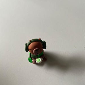 Cute Polymer Clay Capybara Holding a Cup With Matcha - Etsy