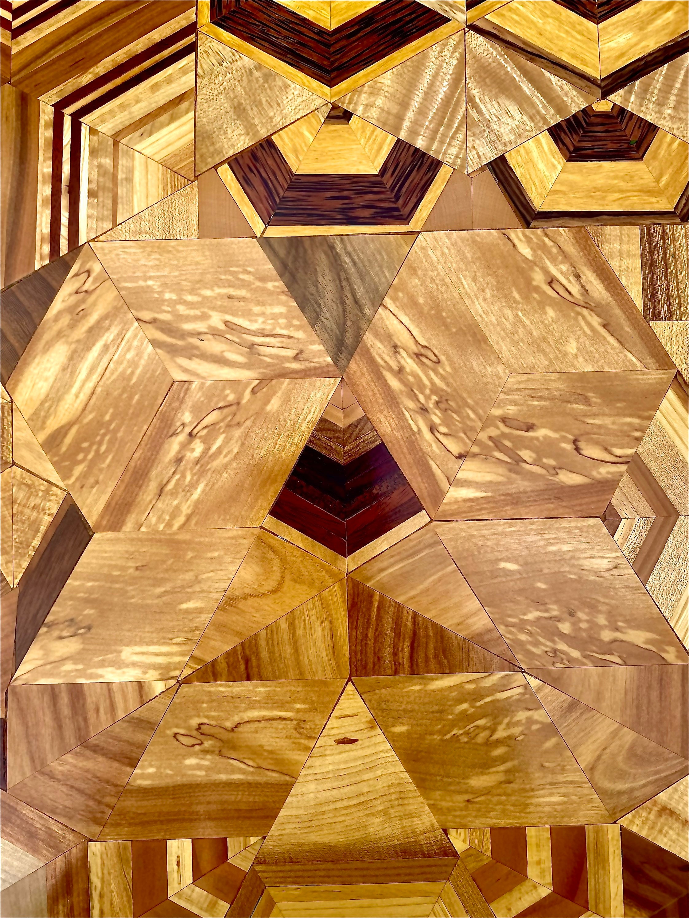 Mosaic Wood Tile Tessellation, Wall Hanging, Mosaic Art Work. - Etsy