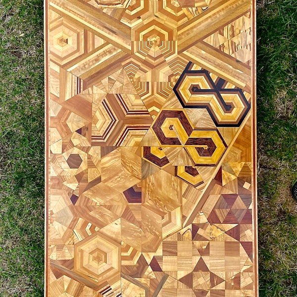 Wood Tessellation Wall Art - Etsy