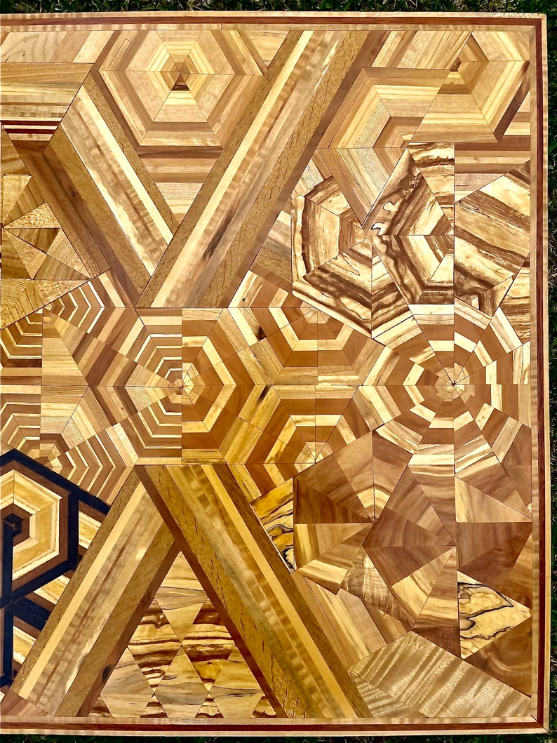 Mosaic Wood Tile Tessellation, Wall Hanging, Mosaic Art Work. - Etsy