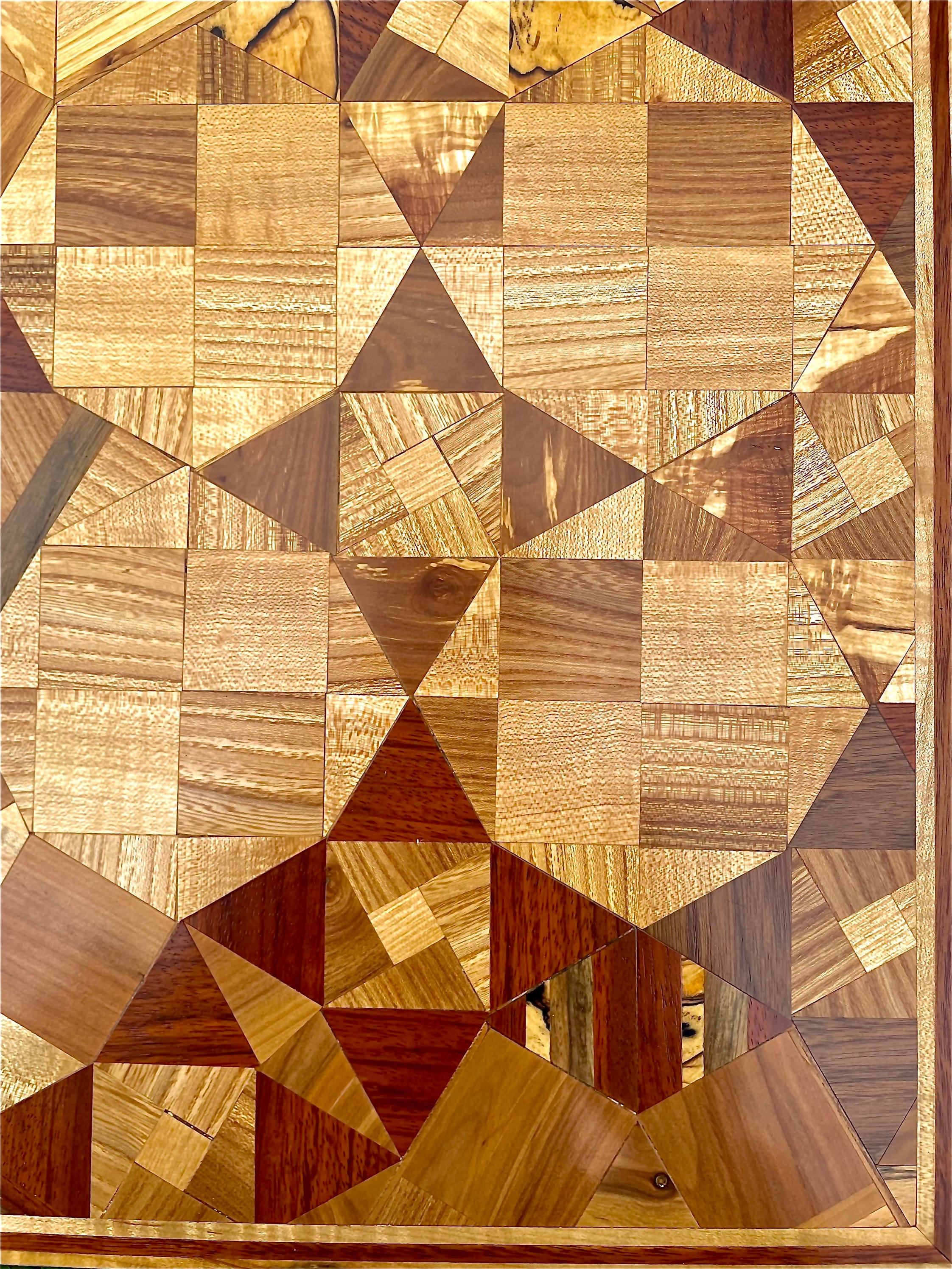 Mosaic Wood Tile Tessellation, Wall Hanging, Mosaic Art Work. - Etsy