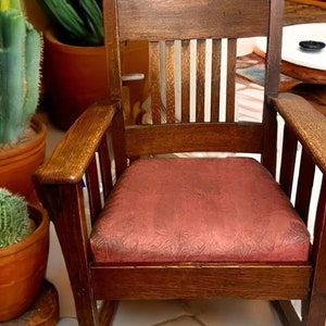 RARE Antique Mission Style Chair in Good Condition With Original ...