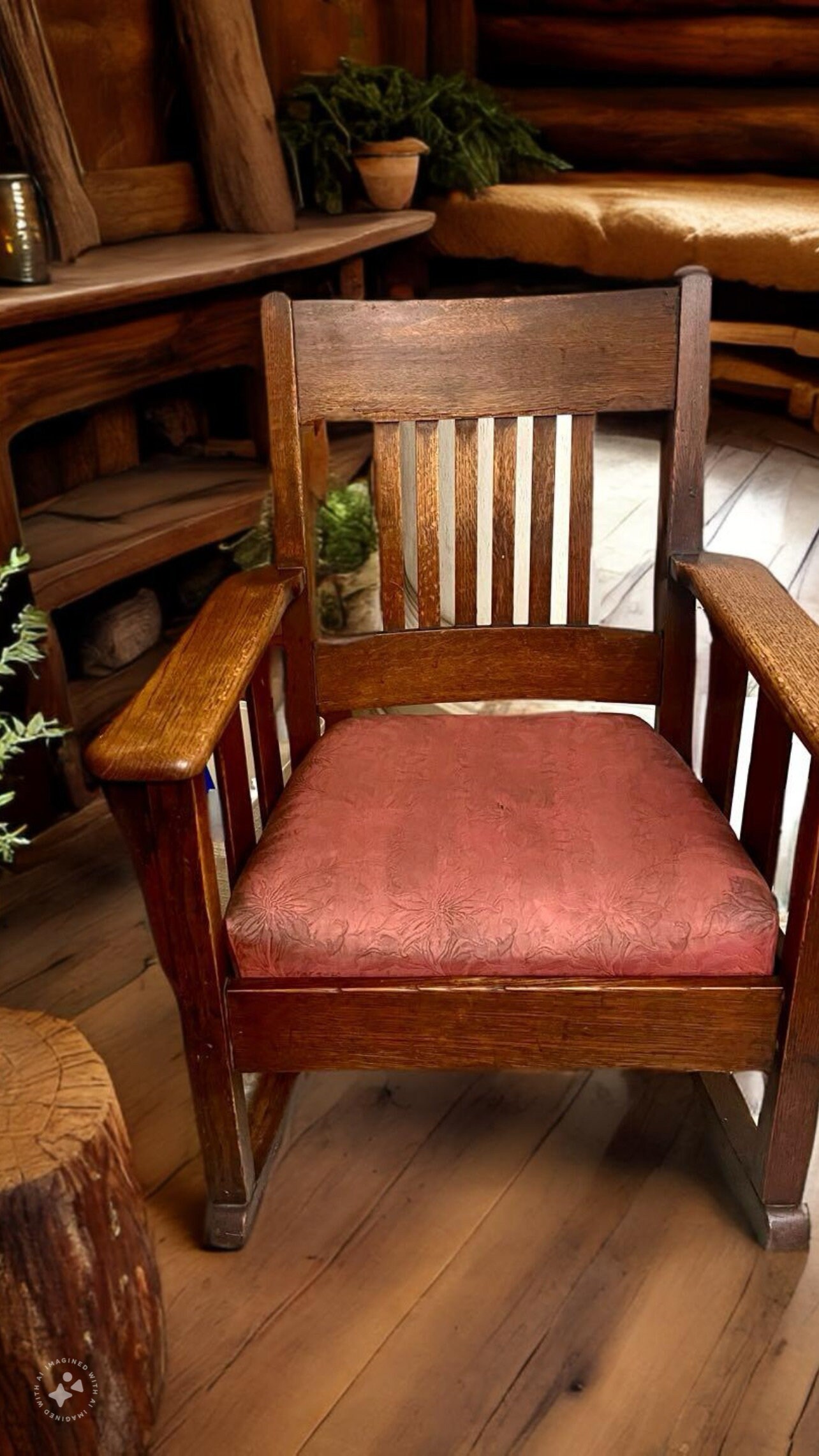 RARE Antique Mission Style Chair in Good Condition With Original ...