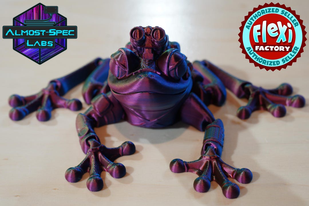 CUTE 3D Printed Flexi Factory Fully Articulated Spec-ops Frog - Etsy