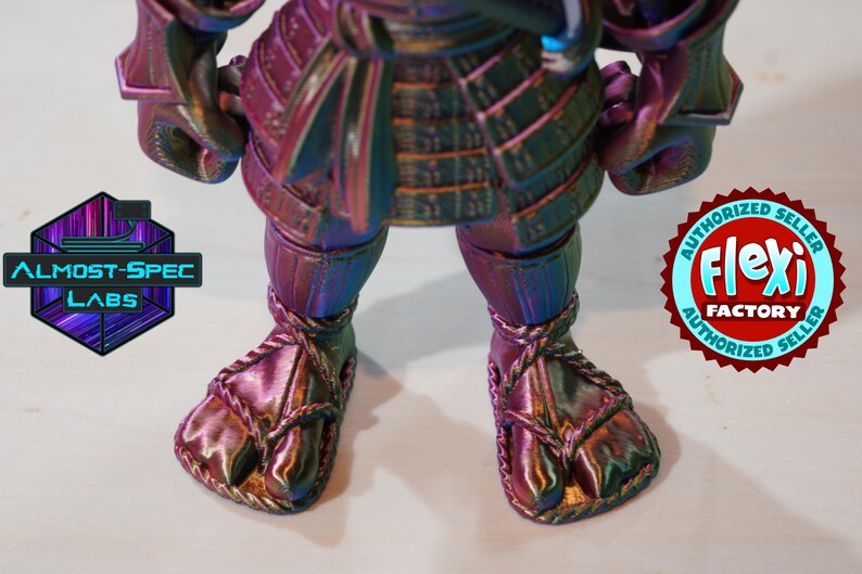 3D Printed Samurai Figure: Articulated Armor With Katana - Etsy