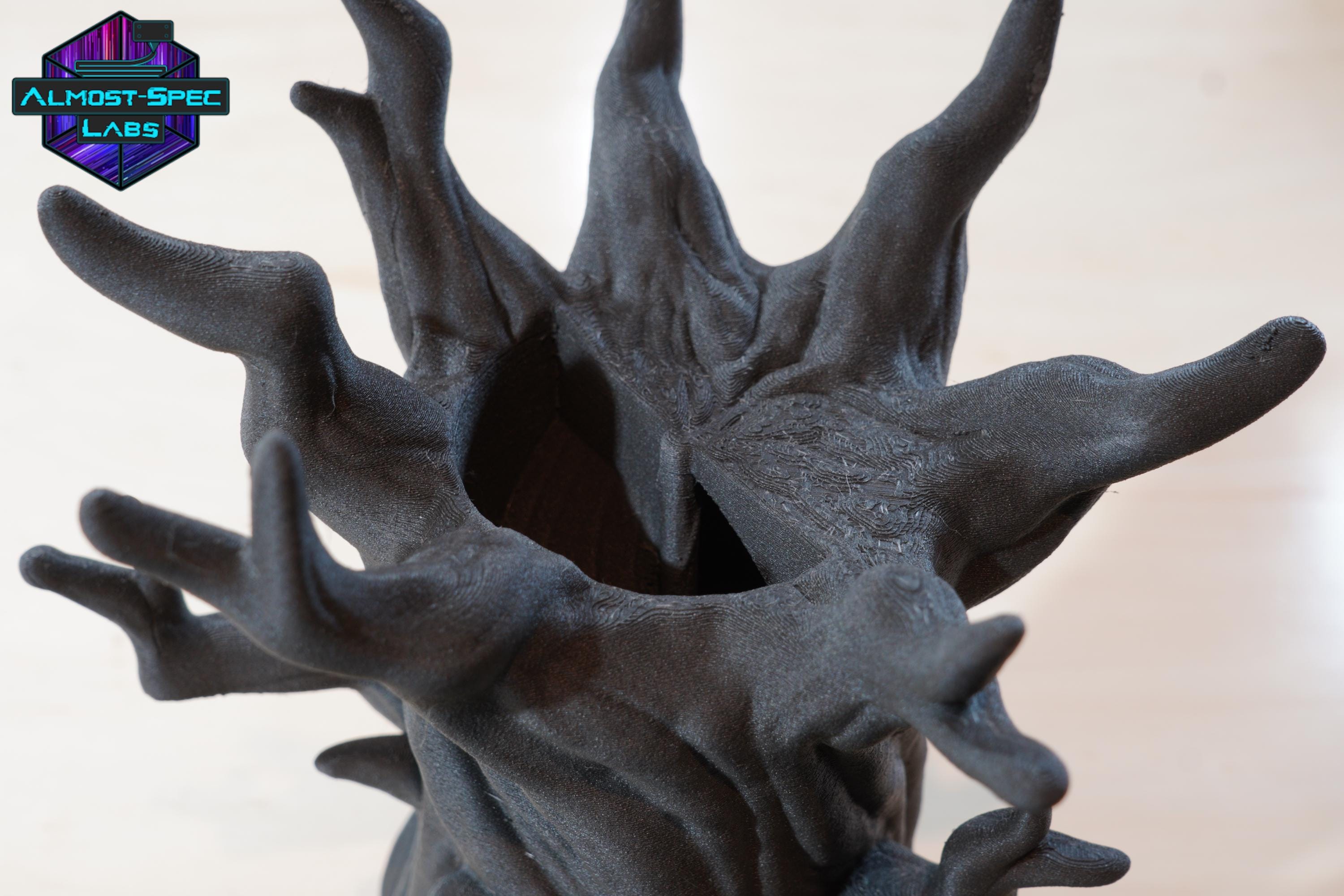 3D Printed Spooky Twisted Tree Dice Tower for Board Games and Dungeons ...