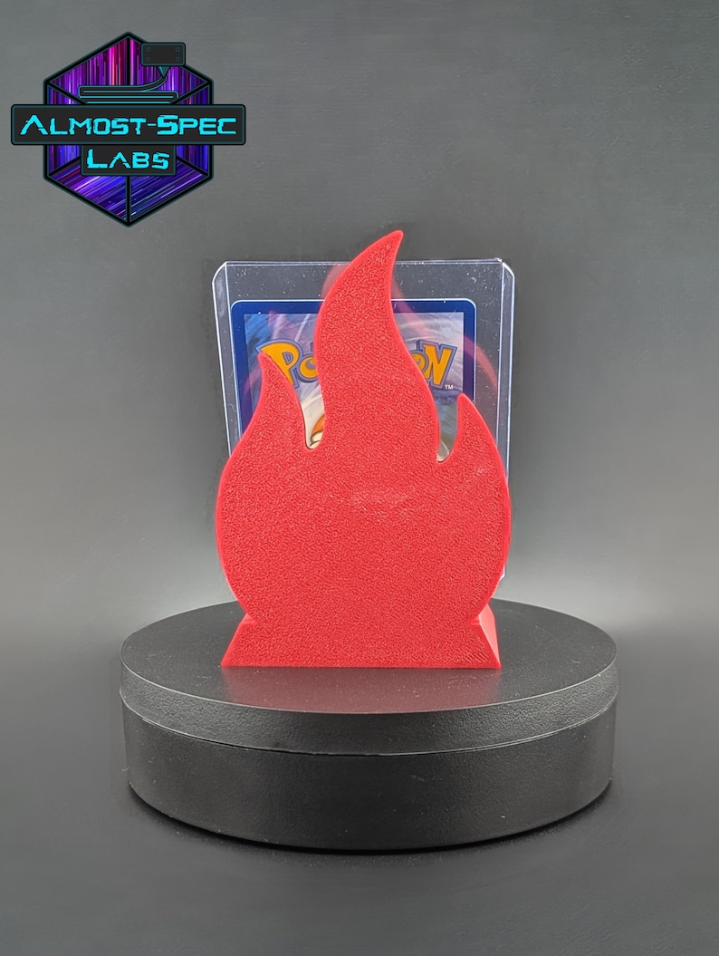 Flame Card Stand, 3D Printed Display for Trading & Collector Cards - Etsy