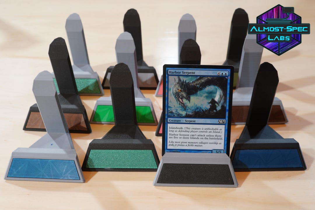 Customizable Collector Card Display Stand 3D Printed for Home or Retail ...