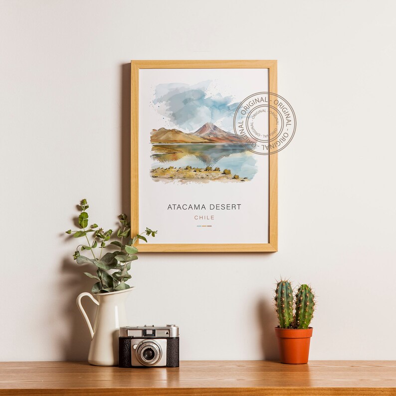 Atacama Desert Poster, Chile Travel Print, Atacama Desert Printable ...