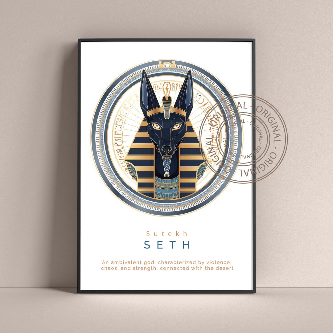 Seth Egyptian God Print, Seth Printable Poster, Egyptian Mythology ...