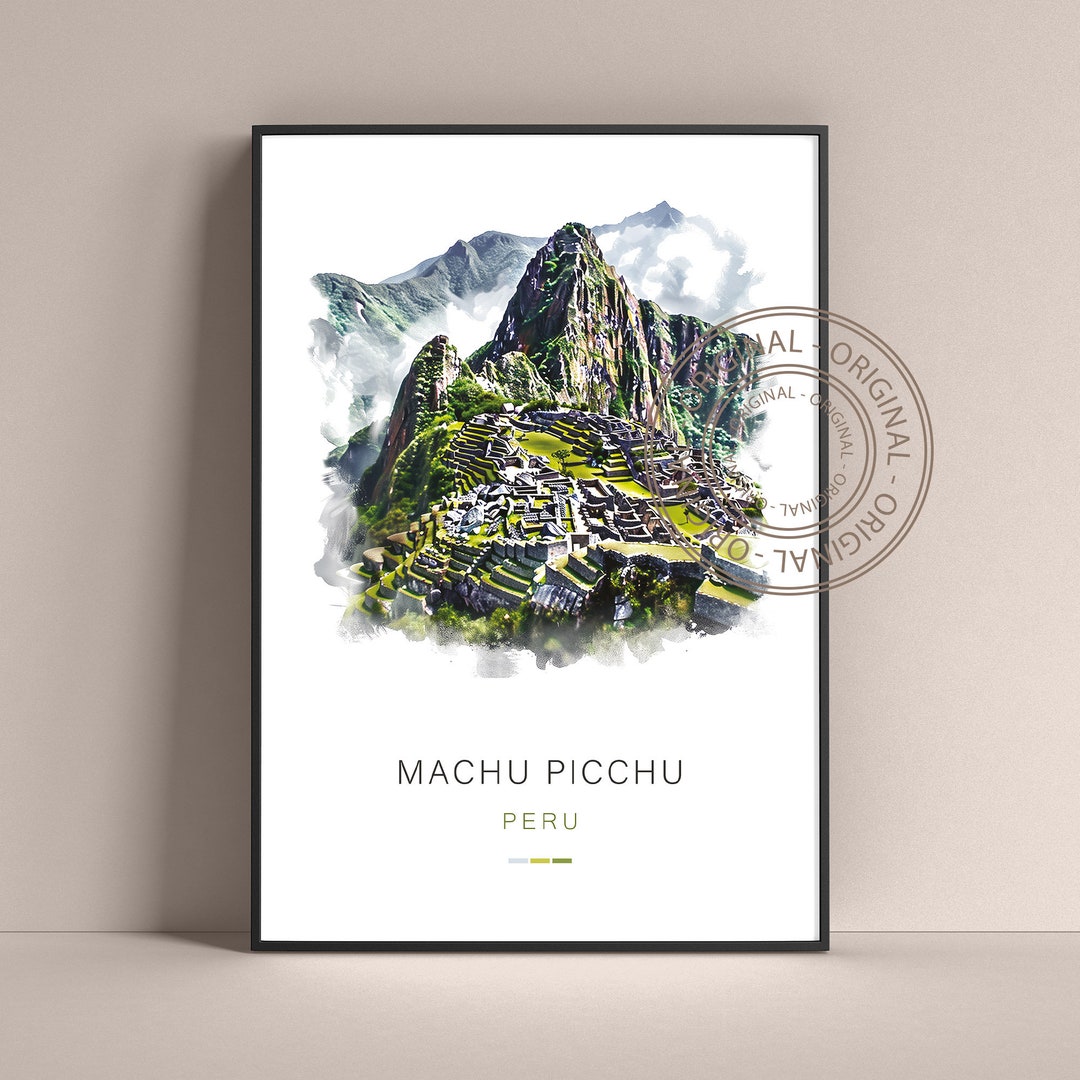 Machu Picchu Poster, Peru Printable Poster, Machu Picchu Travel Print ...