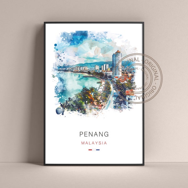 Penang Art Poster - Etsy