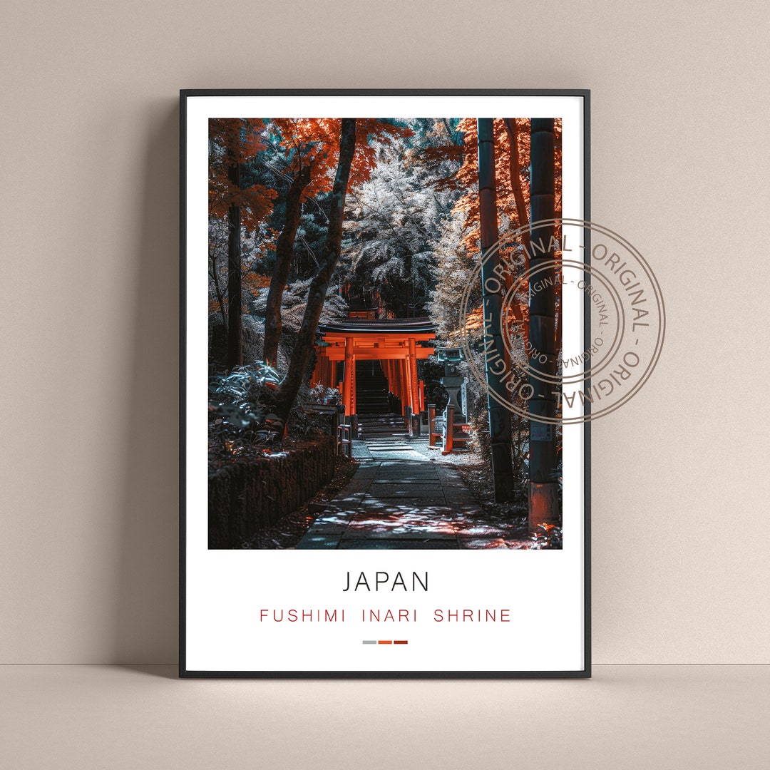 Fushimi Inari Taisha Travel Print, Fushimi Inari Taisha Poster, Kyoto ...