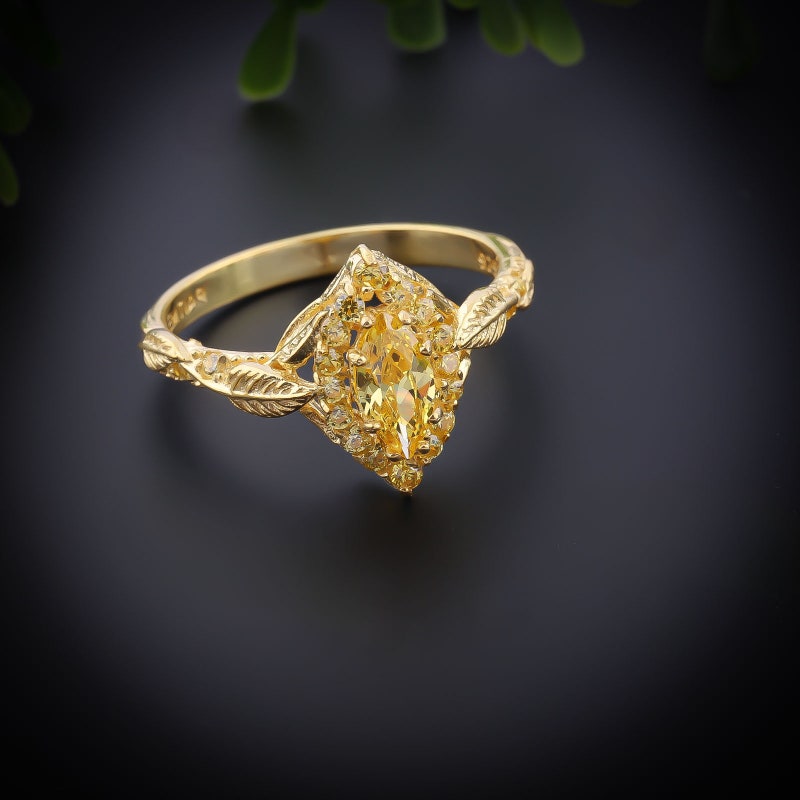 Yellow Topaz Ring - Etsy
