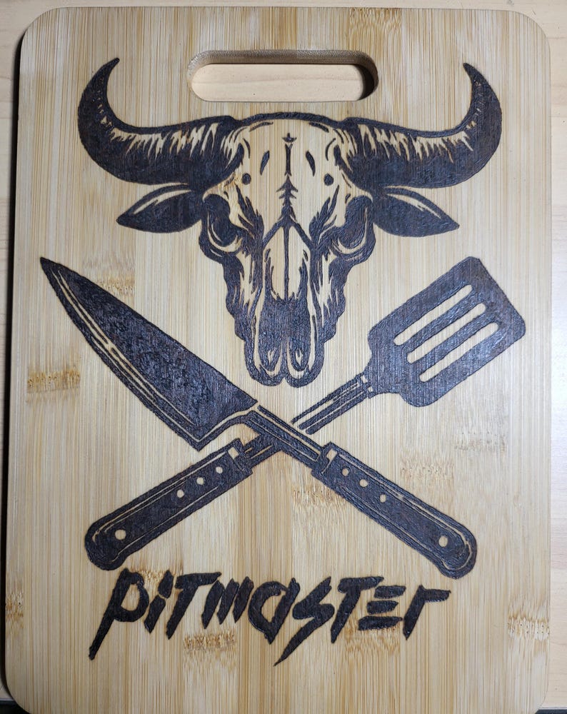 Pitmaster Wood-burned Cutting Board/charcuterie Board for the BBQ ...
