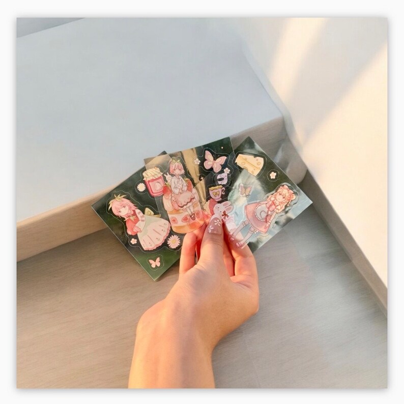 Variety Kawaii Sticker Pack | Cute Anime Girls, Bunnies, Food ...