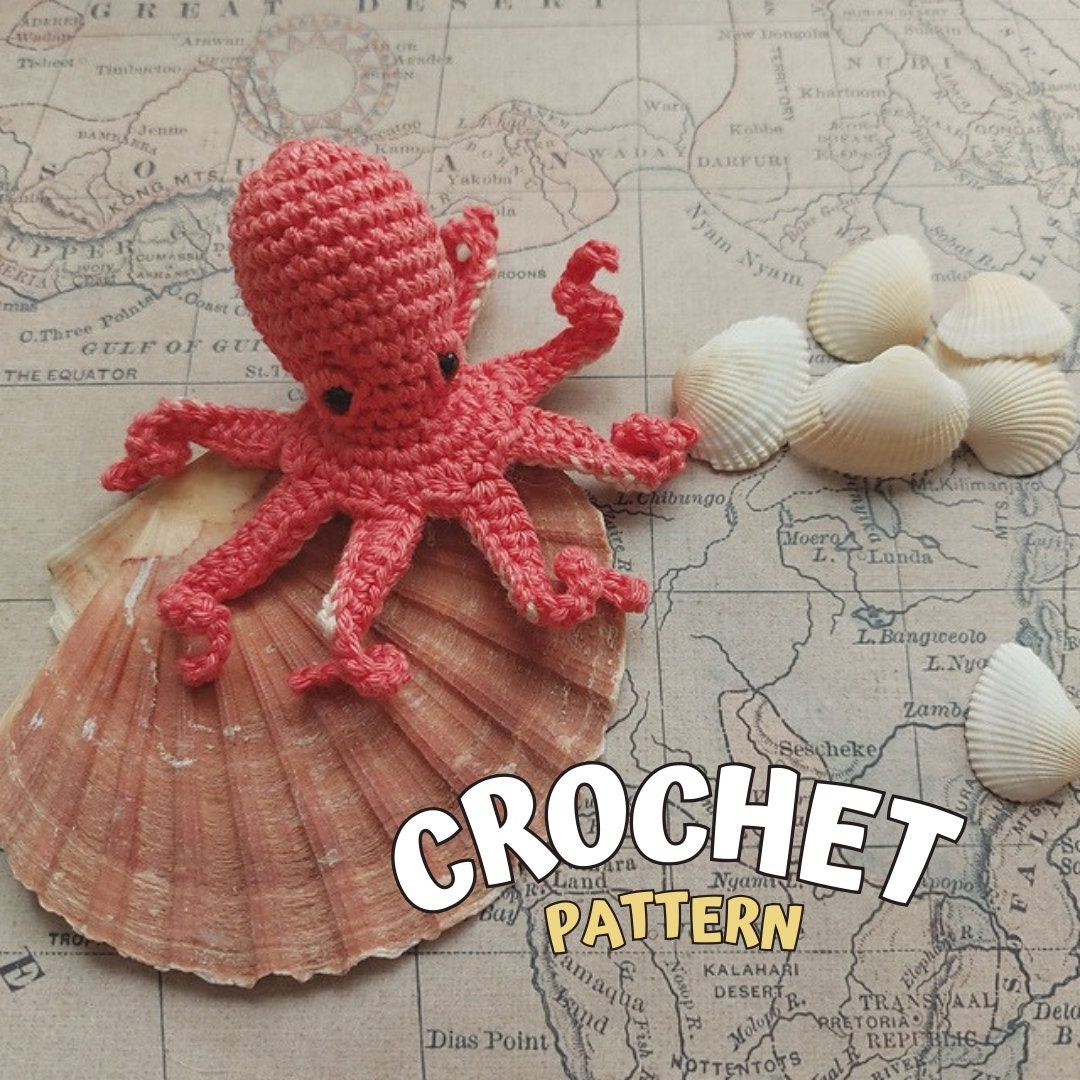 Octopus Crochet Pattern No Sew Amigurumi Plush Toy Handmade Gift Idea ...