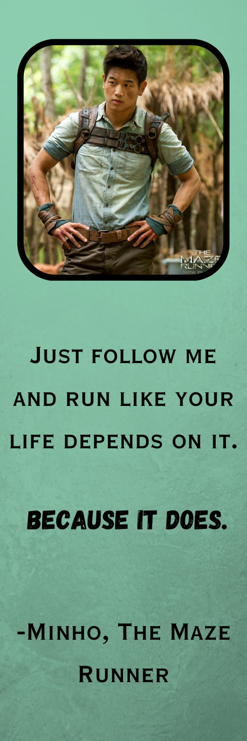 Printable Maze Runner Bookmarks Set of 3 Minho, Newt, and Thomas, the ...