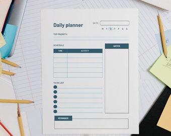 Printable Daily to Do List, Printable Daily Task List, Daily Checklist ...