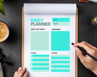 Printable Daily to Do List, Printable Daily Task List, Daily Checklist ...