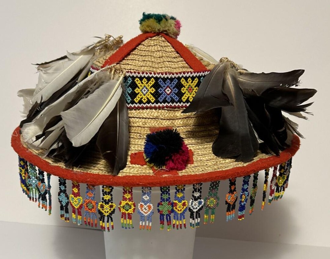 Authentic Huichol Mans Hat - Etsy