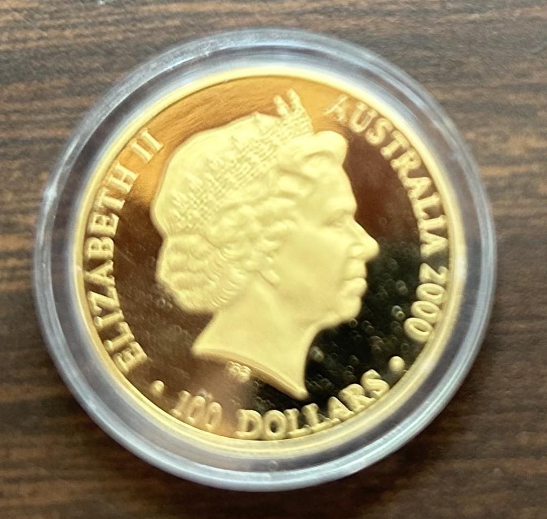 SYDNEY 2000 OLYMPIC 100 Dollar Gold Coin W/ Certificate of Authenticity ...
