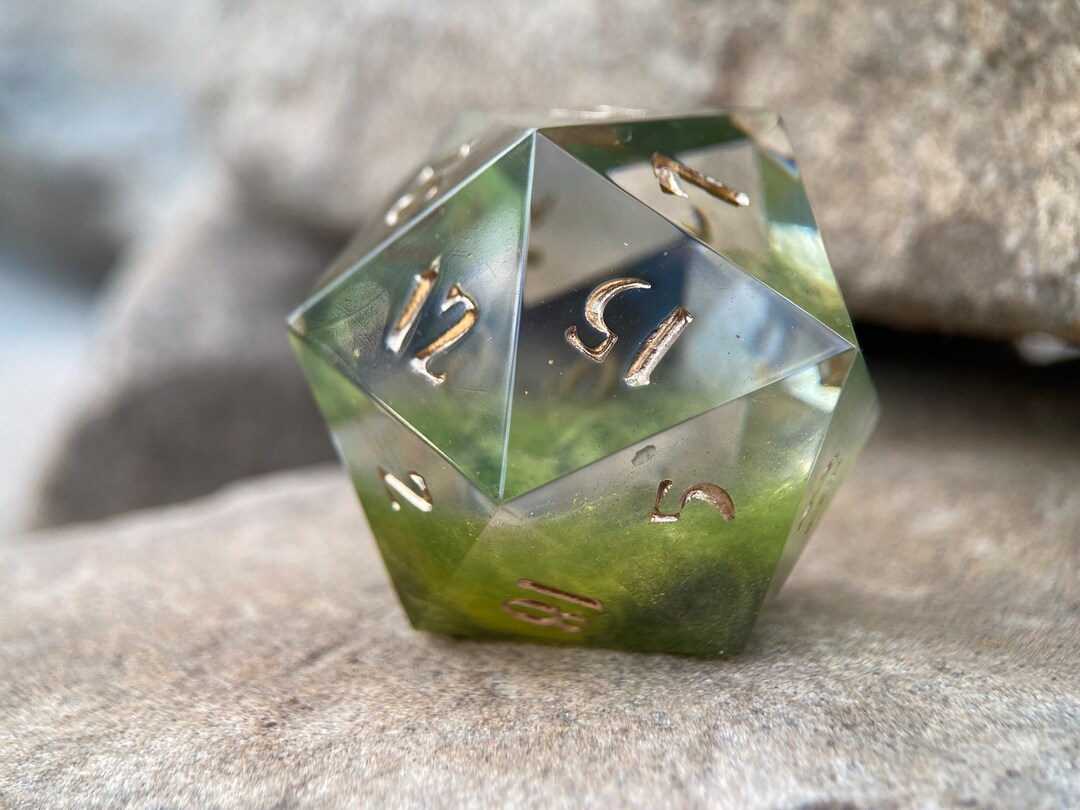 Chonky Tardigrade Water Bear Mossy Algae D20 Large Dice Dnd Dungeons ...