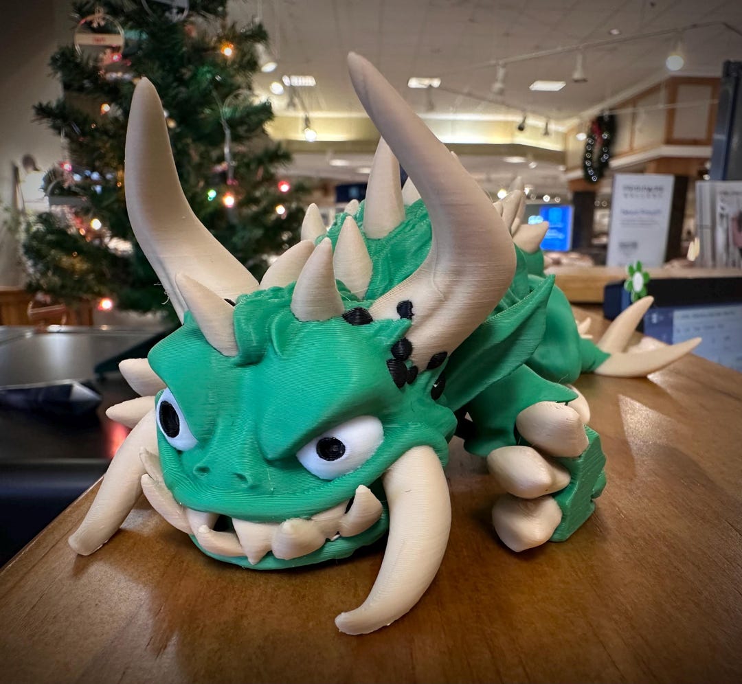 Cryptid Hodag - 3D Printed Articulated Multi-color - Etsy