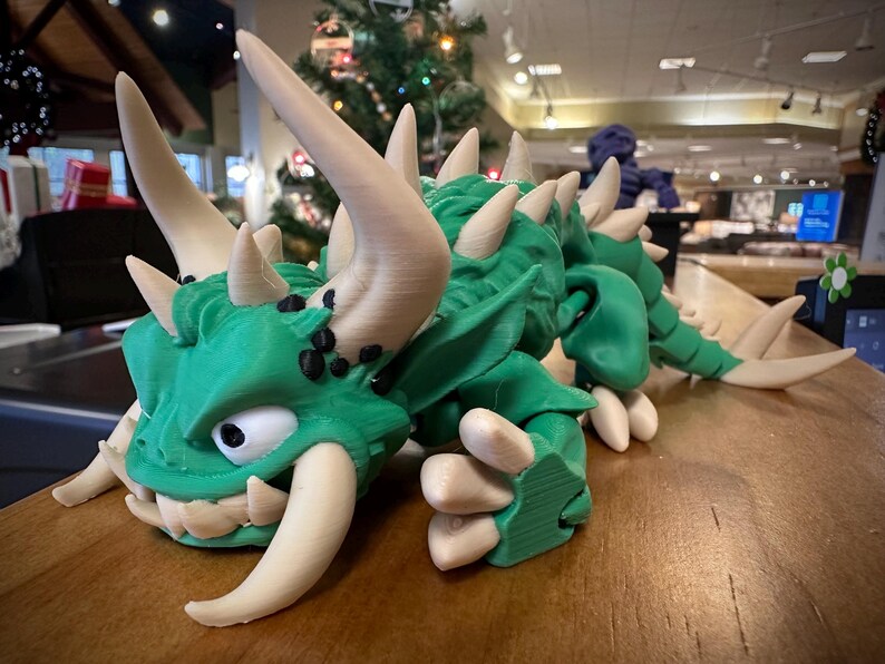 Cryptid Hodag - 3D Printed Articulated Multi-color - Etsy