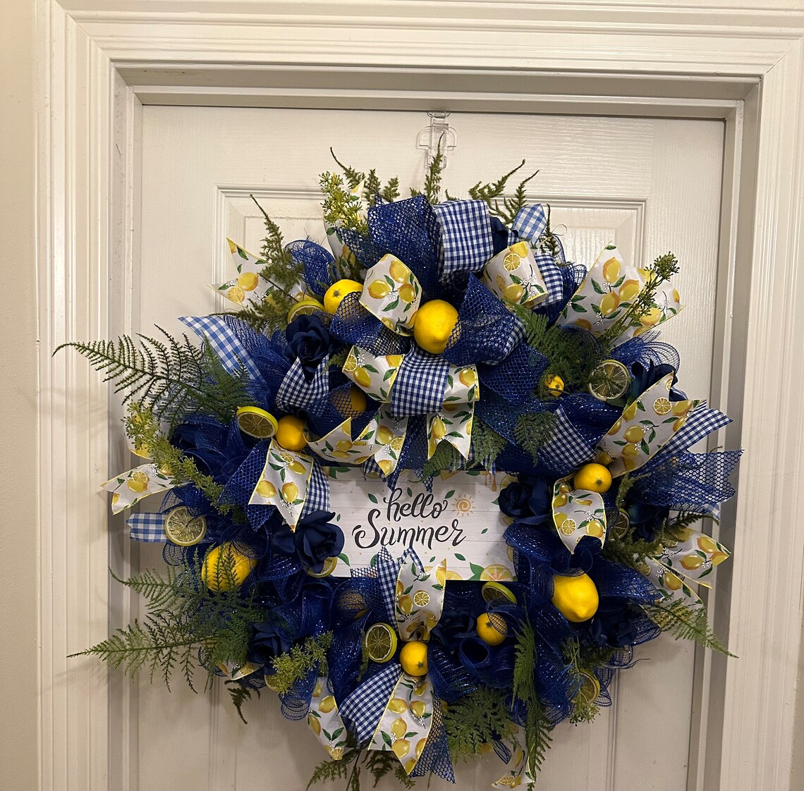 Lemon Wreath, Summer Wreath, Lemonade - Etsy