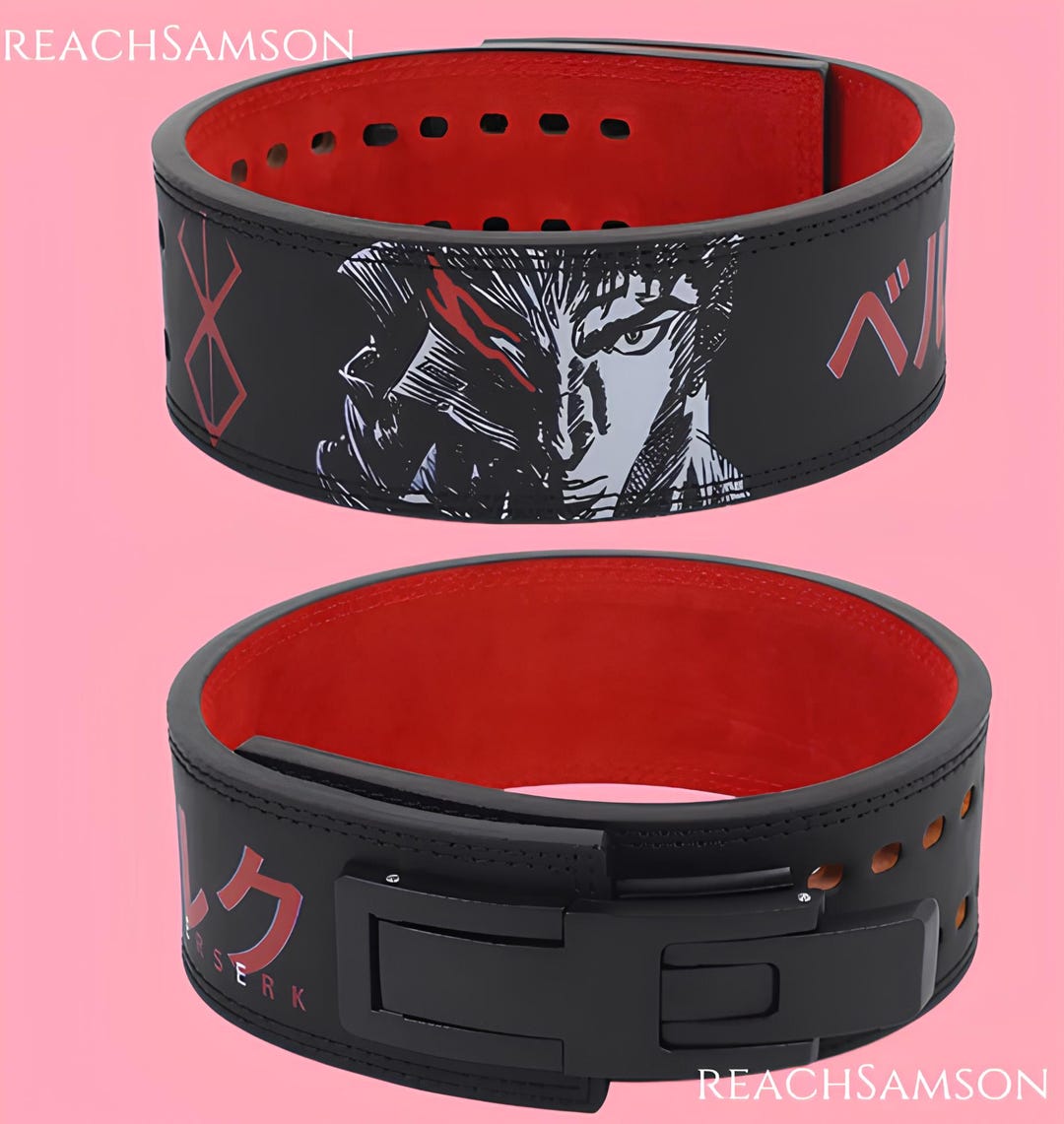 Anime Gym Belts,berserk Anime Weightlifting Belt for Men Women Lever ...