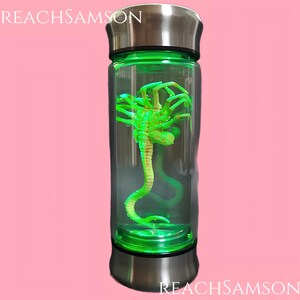 Alien Glow Jar, Xenomorph and Specimen Facehugger, Embryo Glass Jar ...