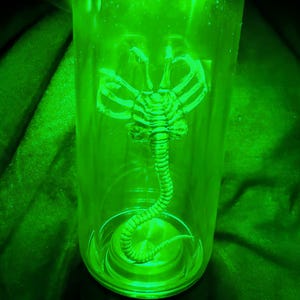 Alien Glow Jar, Xenomorph and Specimen Facehugger, Embryo Glass Jar ...