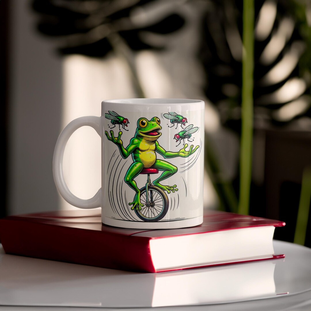 Funny Juggling Frog Ceramic Coffee Mug 11oz - Etsy
