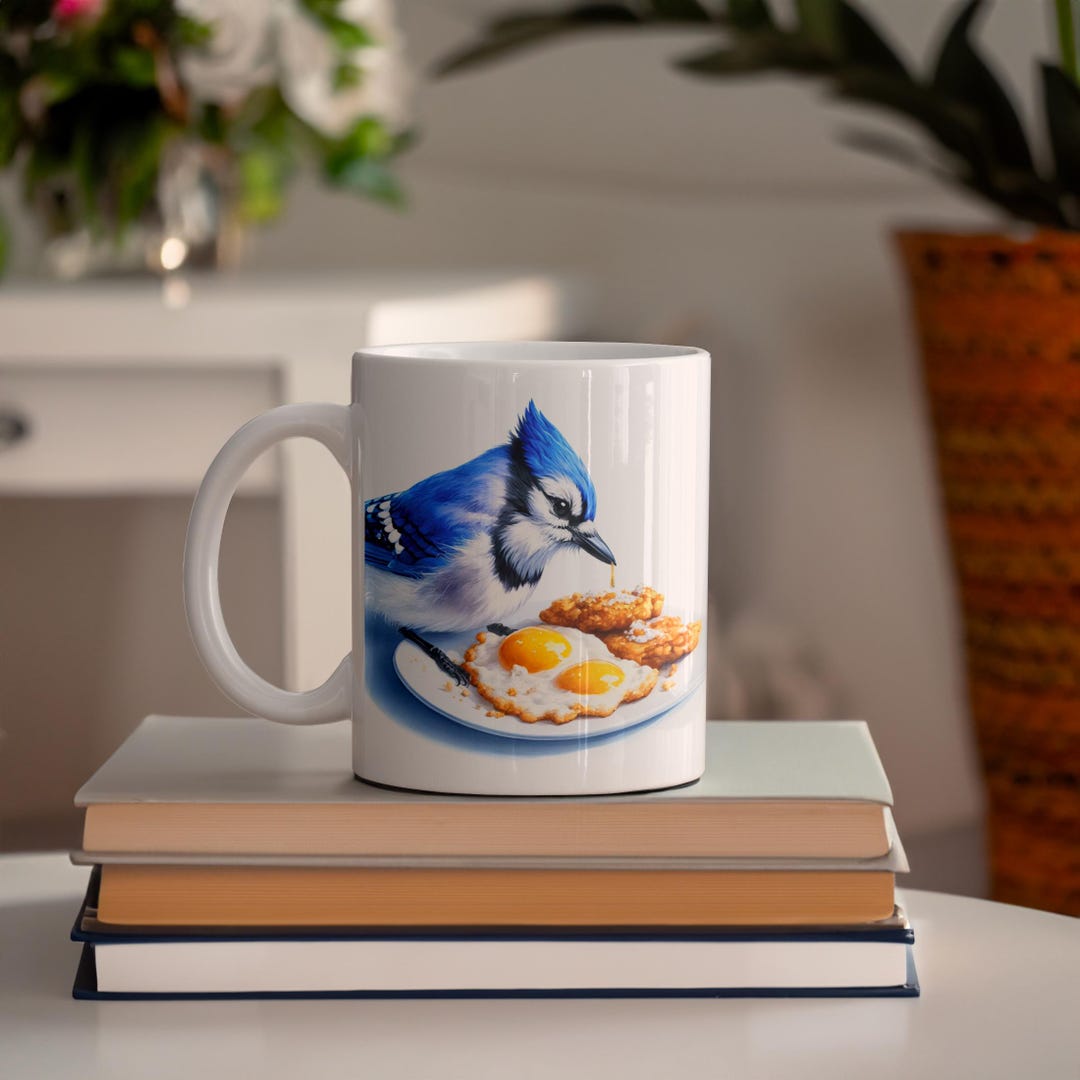 Blue Jay Brunch Ceramic Coffee Mug 11oz - Etsy