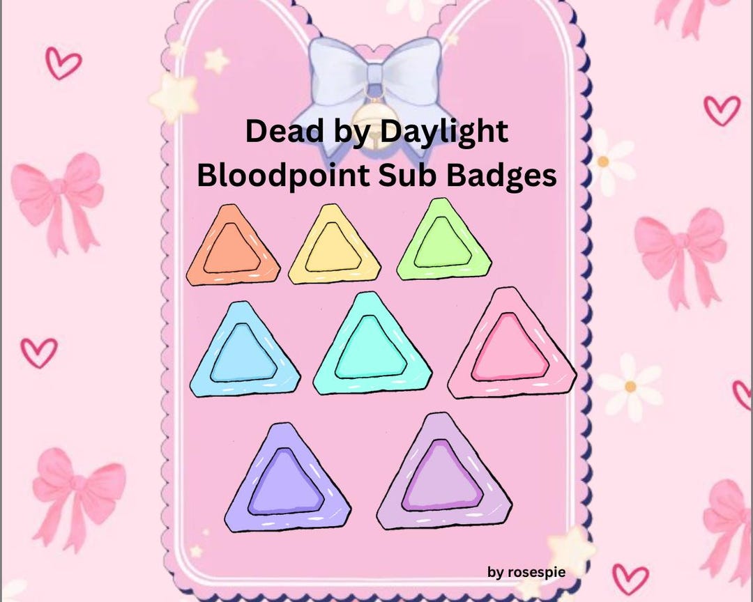 Dead by Daylight Badges | 8 Bloodpoint Sub and Bit Badges | Youtube ...