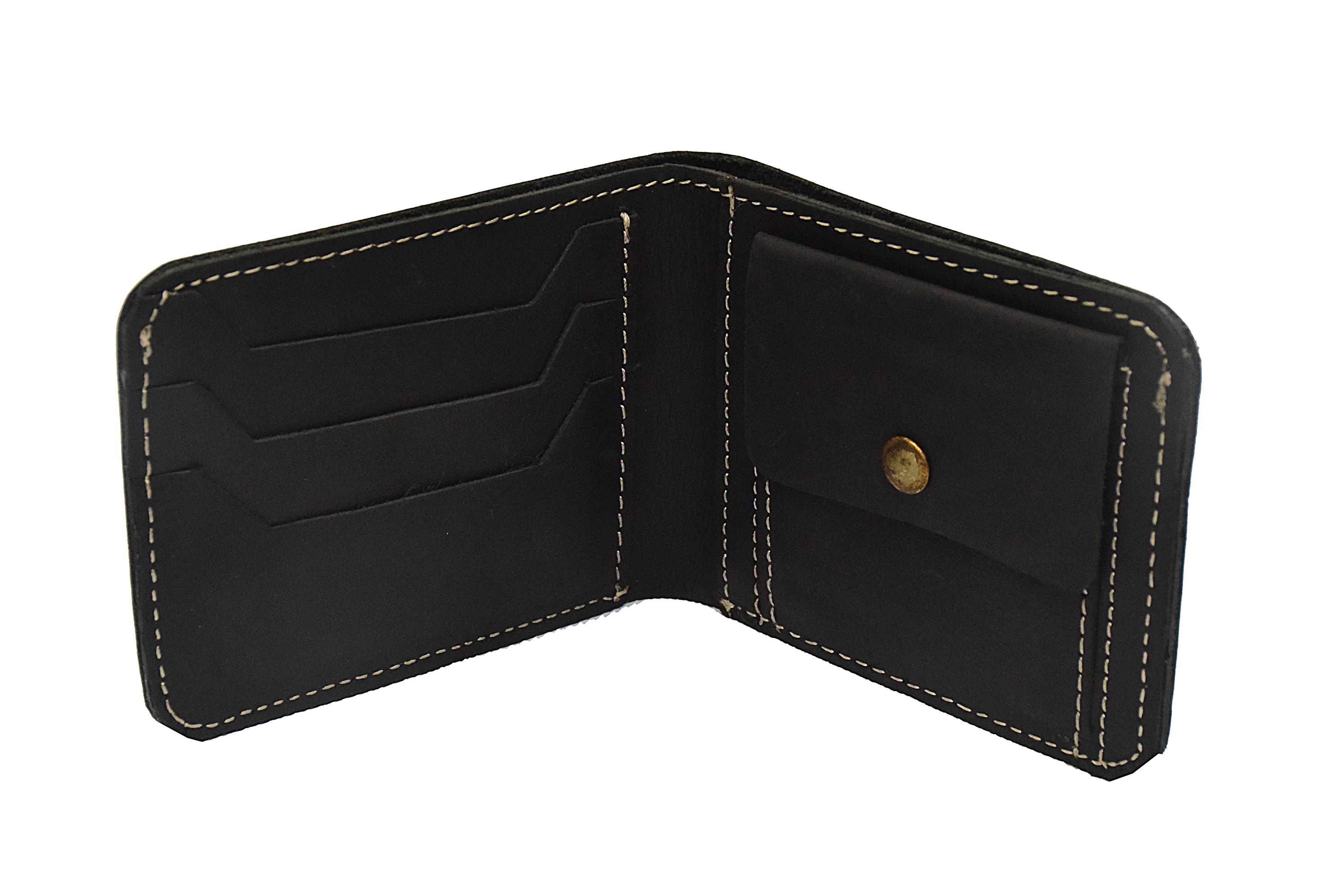 Handmade Leather Wallet for Men Bifold, Top Grain Pull up Leather ...