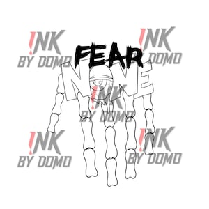Fear None Hand Design - Etsy