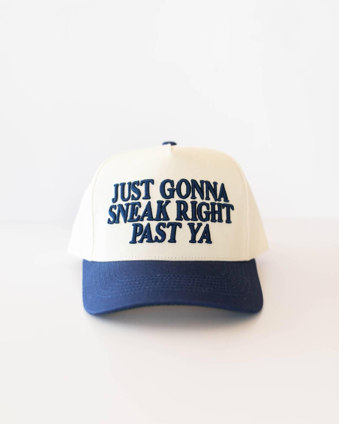 Just Gonna Sneak Right Past Ya Trucker Hat | Unisex | Navy & Green ...