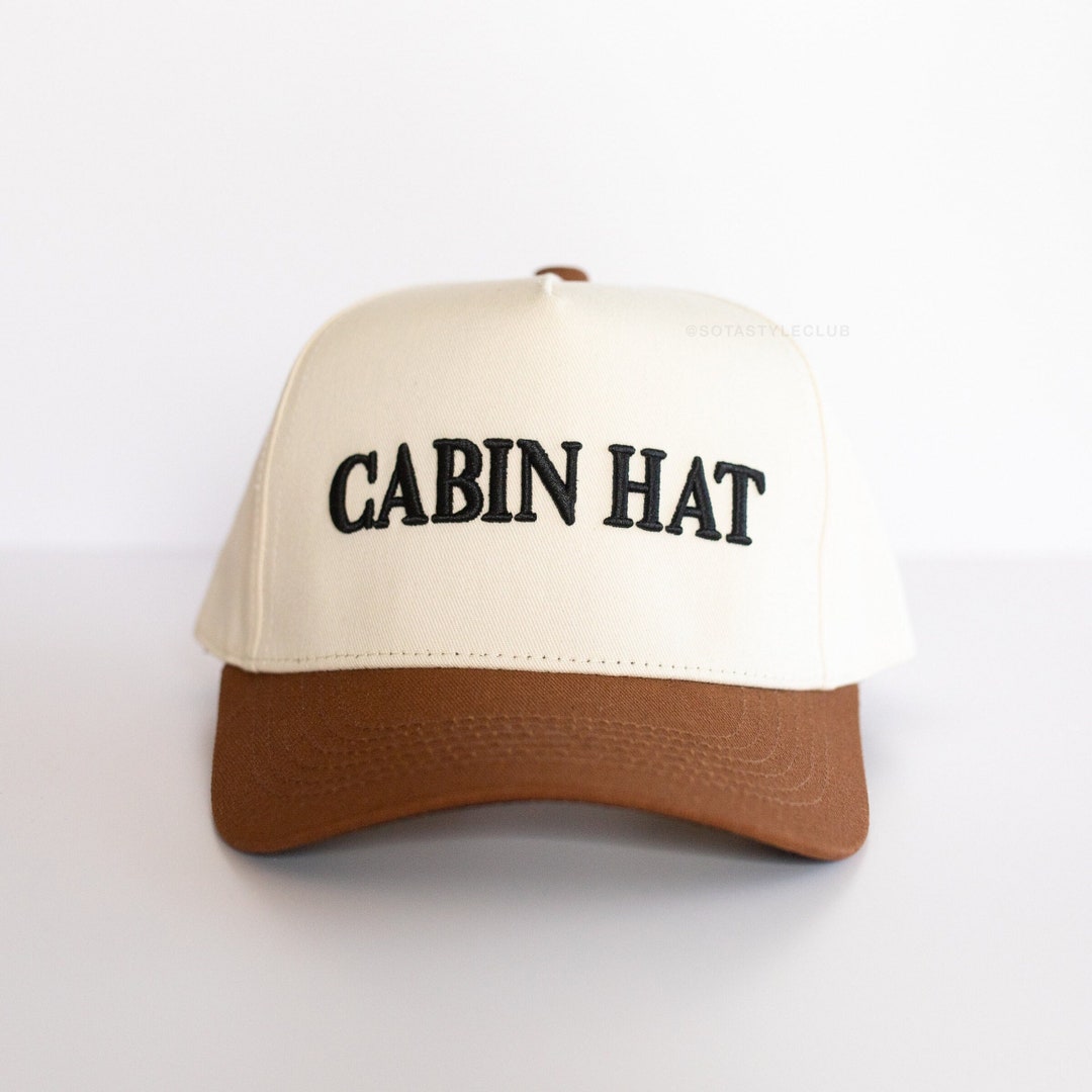 CABIN HAT Unisex Black & Brown Trucker Hat Adjustable Snapback MN ...