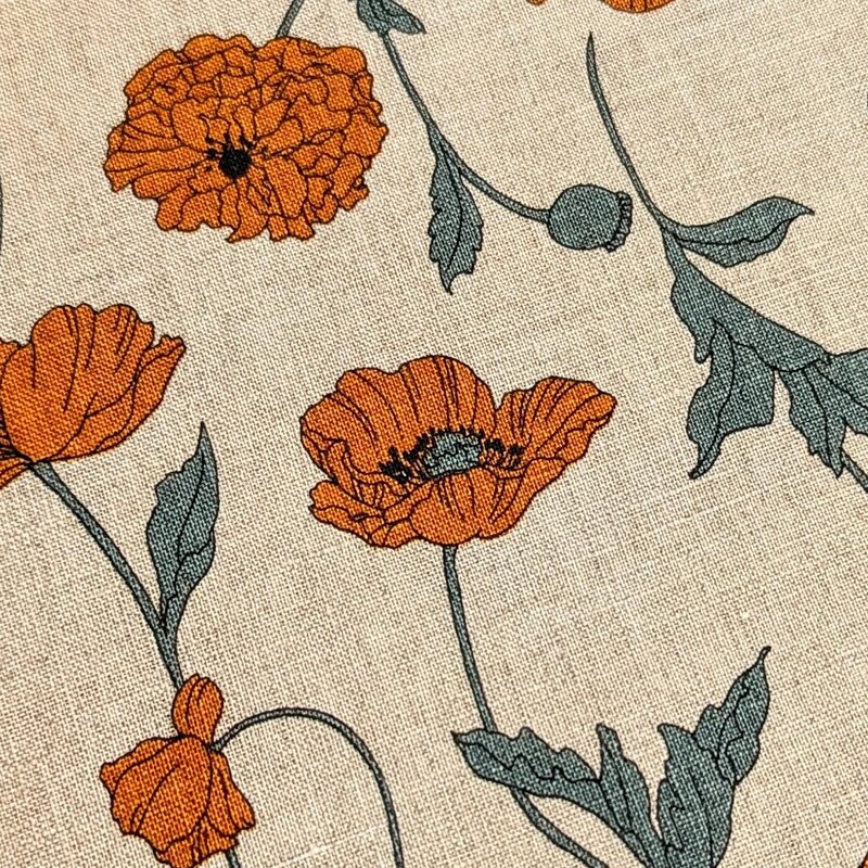 Poppy Fabric - Etsy