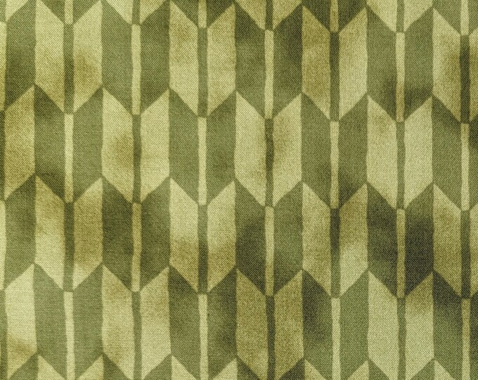 Hishiei Yabane Arrow Fletching Japanese Cotton Fabric H-7040-3D Green ...
