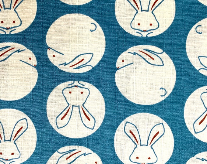 Hokkoh Rabbit Moon Oskikkä Japanese Cotton Dobby Fabric 1023-1100-2C ...