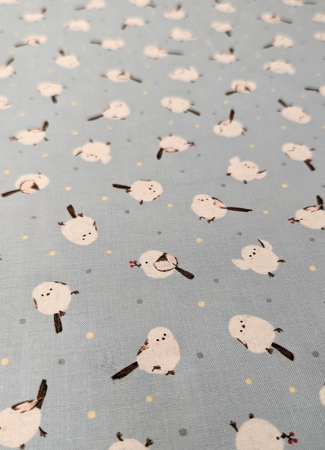 Chickadee Chirp Cosmo Japanese Cotton Fabric AP31803-2 D Light Blue - Etsy