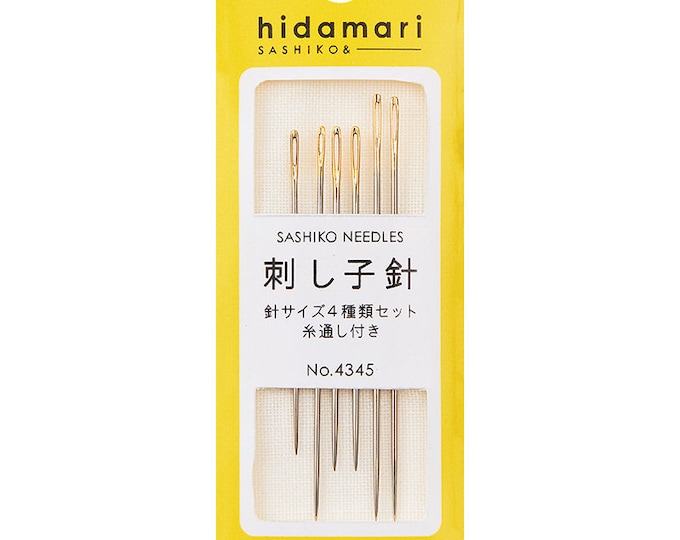 Hidamari Assorted Sashiko Needles Hand Sewing Japanese Big Stitch W ...