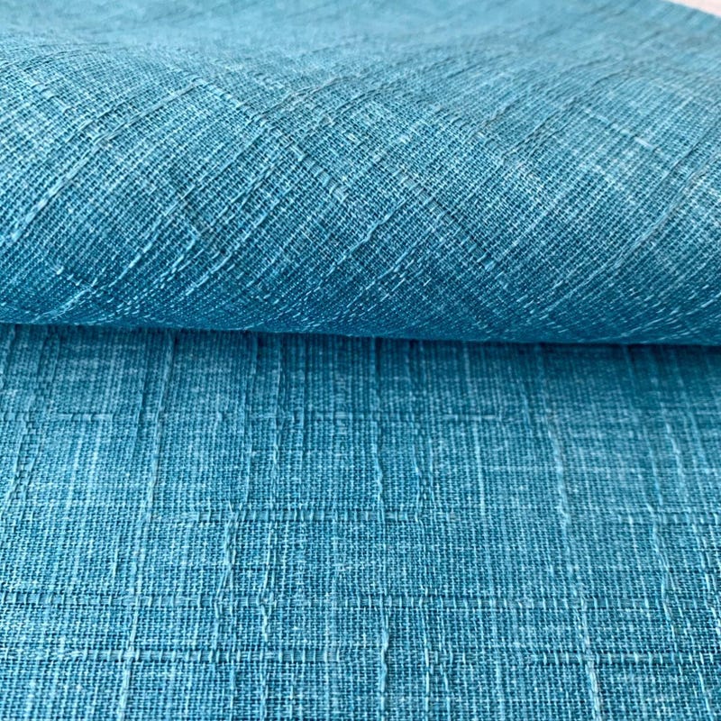 Blue Cotton Weave Fabric - Etsy