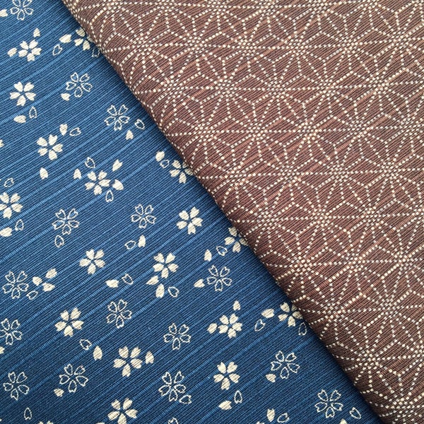 Japanese Trees Fabric Night Sky With Pines Cranes small Scale by ...