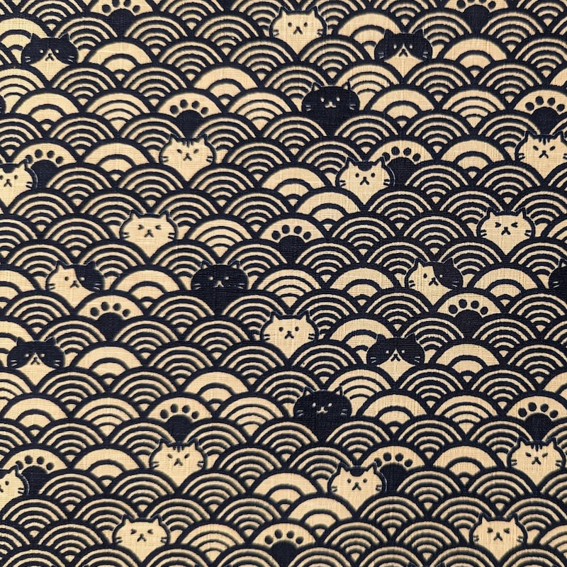 Japan Cosmo Cat Fabric - Etsy