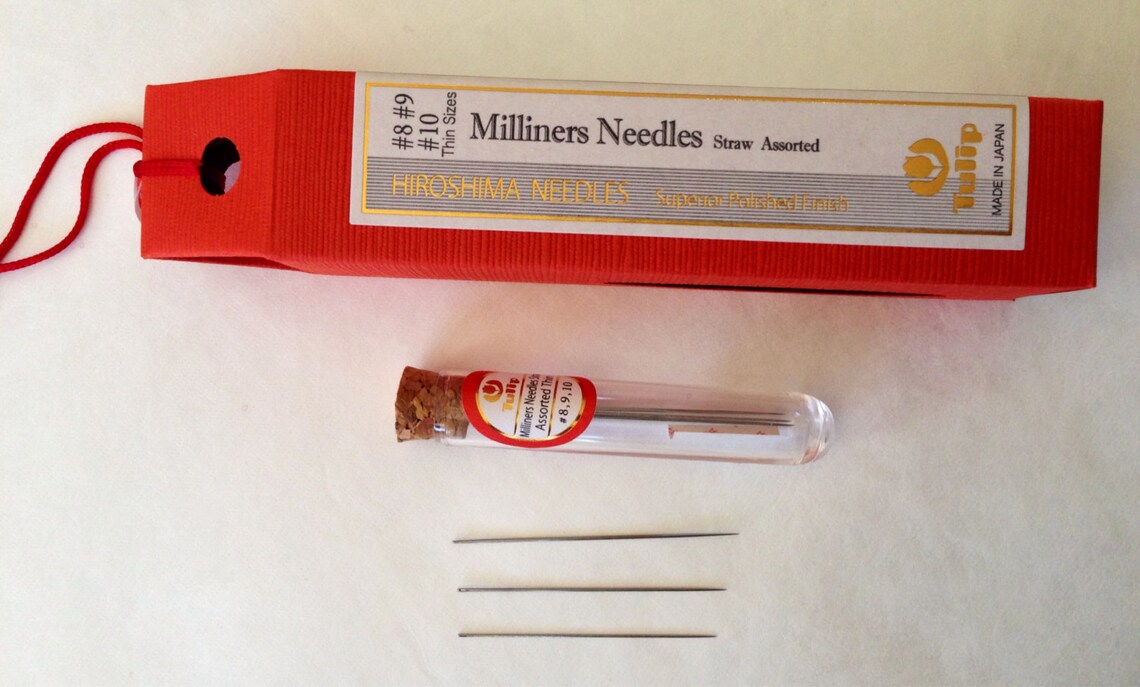 Tulip THIN Milliners Needles Straw Assorted Sizes Thn-083e - Etsy
